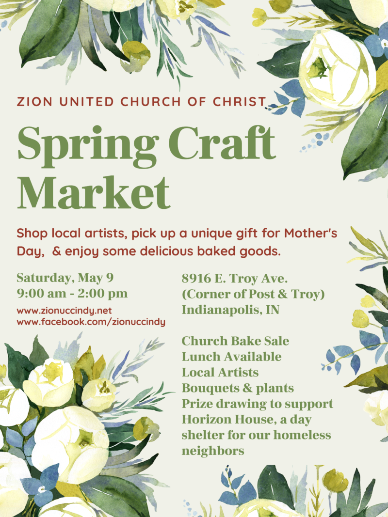 Spring Craft Market – Zion: Serve & Enrich